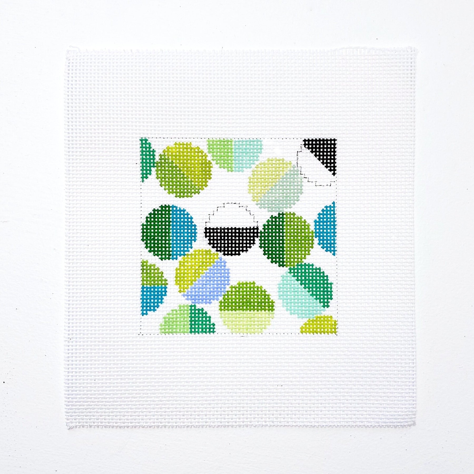 needlepoint coaster canvas – seagrass studio
